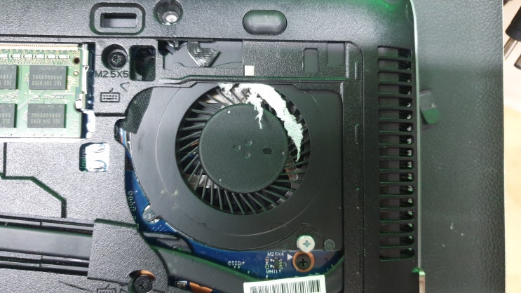 평택 노트북 수리 - HP 노트북 과열로 다운증상 펜청소 : 네이버 블로그