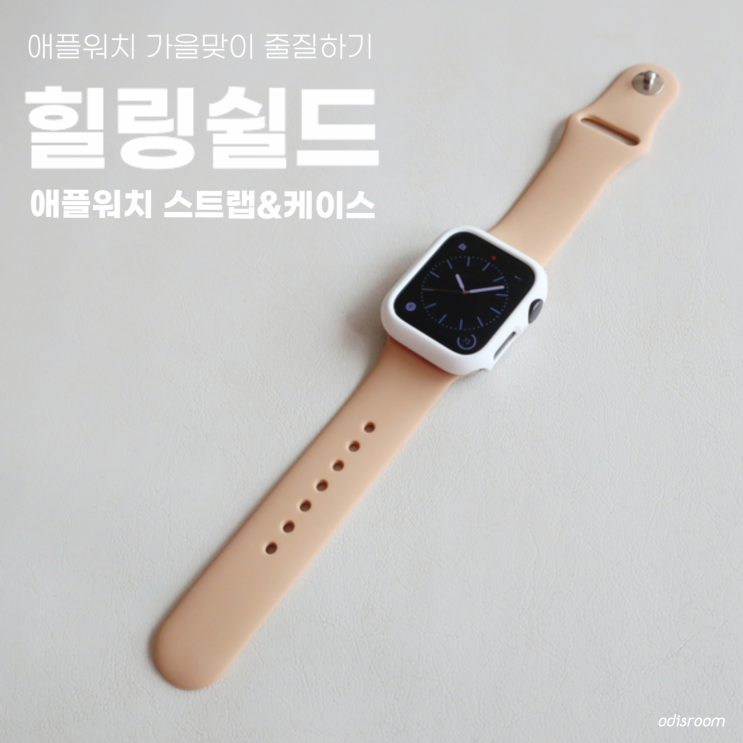 가을맞이 애플워치 줄질하기 힐링쉴드 애플워치 실리콘 스트랩 케이스 네이버 블로그