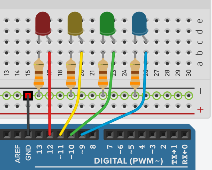 [아두이노 기초] LED제어하기 / digitalWrite / analogWrite : 네이버 블로그