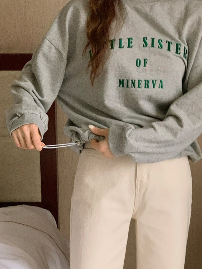 캐주얼하게 예쁜 스타일링이 완성되는 보울러 맨투맨이에요 ♡ : 네이버 블로그