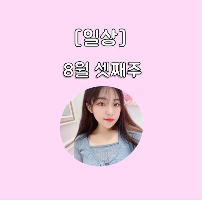 일상 8월 셋째주 네이버 블로그