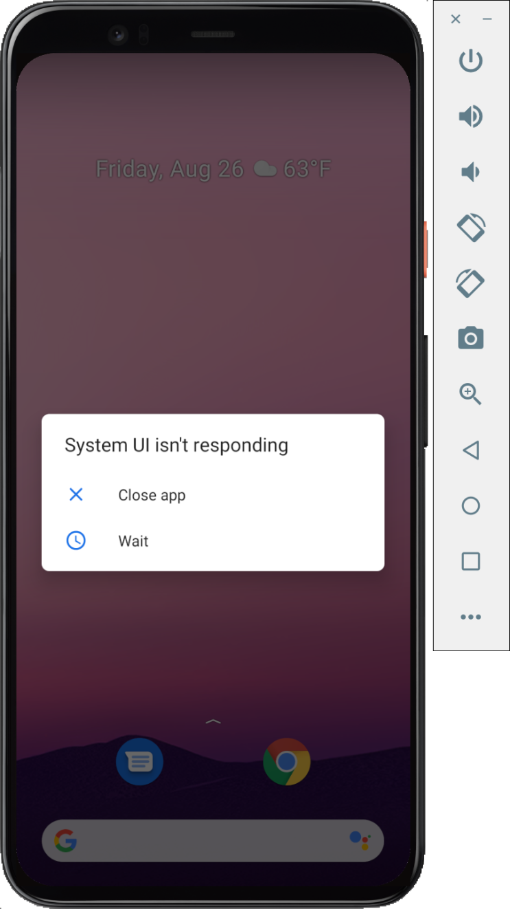 해결법) system UI isn’t responding in android emulator 응답없음 : 네이버 블로그