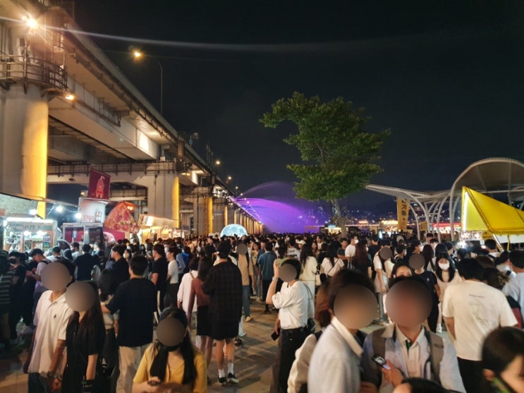 2022서울밤도깨비야시장 후기 소개 위치반포한강공원달빛광장and가는길고속터미널역 즐길거리플리마켓 푸드트럭 편의점