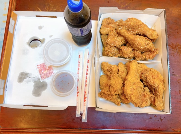 울산 덕신 치킨 맛집 티바두마리치킨 : 네이버 블로그