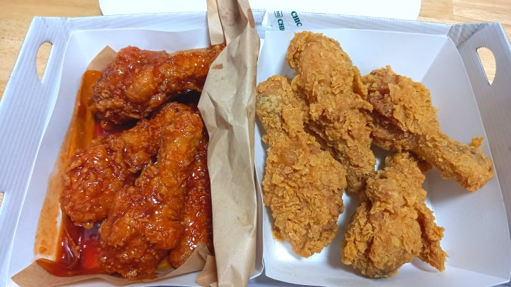 Bbq 황금올리브 닭다리 반반 황금치즈볼5개 카카오톡 선물하기 쿠폰으로 주문해서 먹은 후기 네이버 블로그
