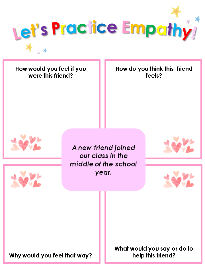 영어워크시트 상대방의 감정에 공감해 주는 것을 연습하는 Practicing Empathy Activity (수정) : 네이버 블로그