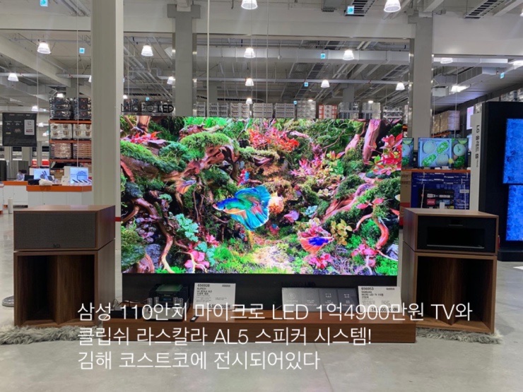 149,000,000만원 110인치 삼성 마이크로 LED TV와 명품 오디오 클립쉬 라스칼라 AL5 스피커와 매킨토시 앰프로 ...