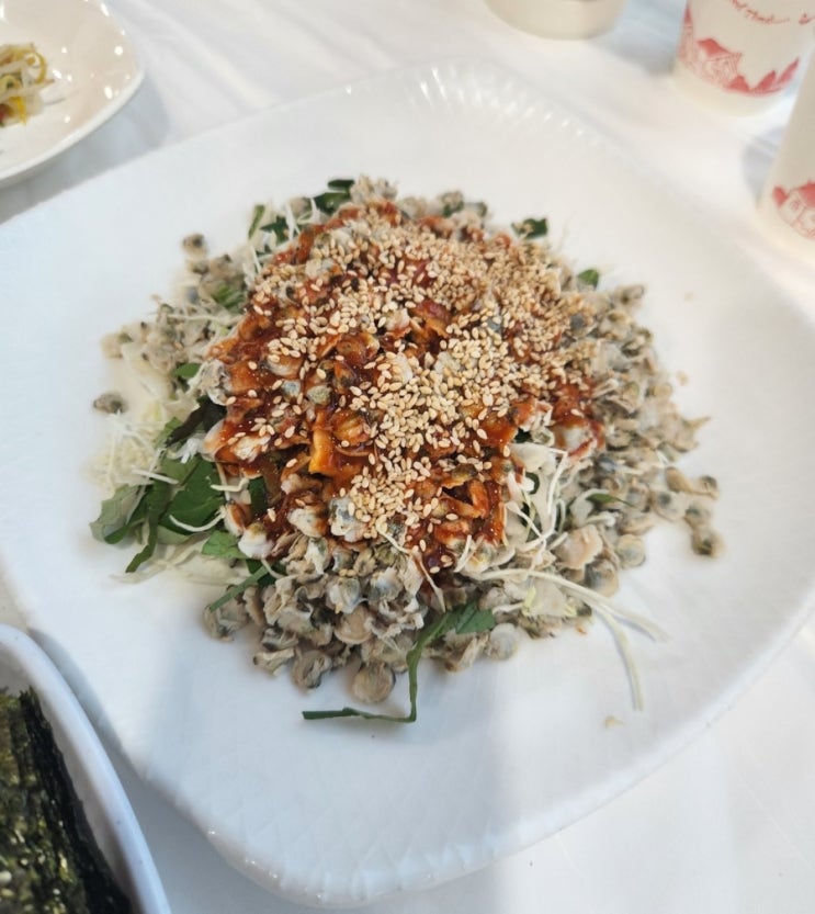 하동맛집 황금재첩식당 재첩회무침 맛있어요 네이버 블로그