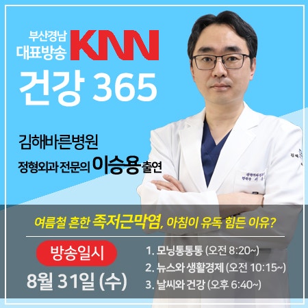 김해정형외과::KNN 건강365, 이승용 병원장 '족저근막염' : 네이버 블로그