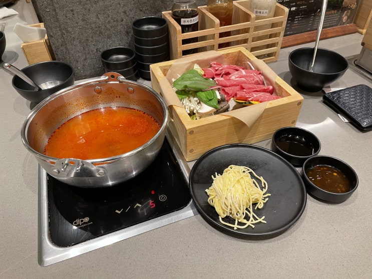혼밥하기 좋은 여의도 더현대 1인 샤브샤브 맛집 강호연파 밥굽남 더현대서울점 네이버 블로그