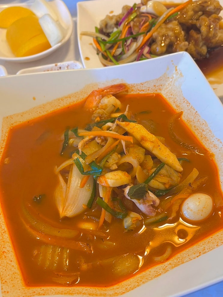찹쌀 탕수육이 맛있는 교동 택지 중국집 강릉 목화반점 네이버 블로그