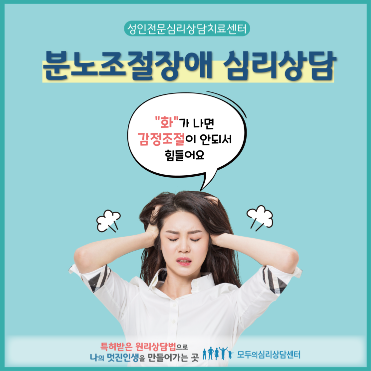 성인심리상담 화가나면 분노조절이 안되서 힘들어요 분노조절장애심리상담 스트레스심리상담 참기힘든분노 성인심리상담 일산