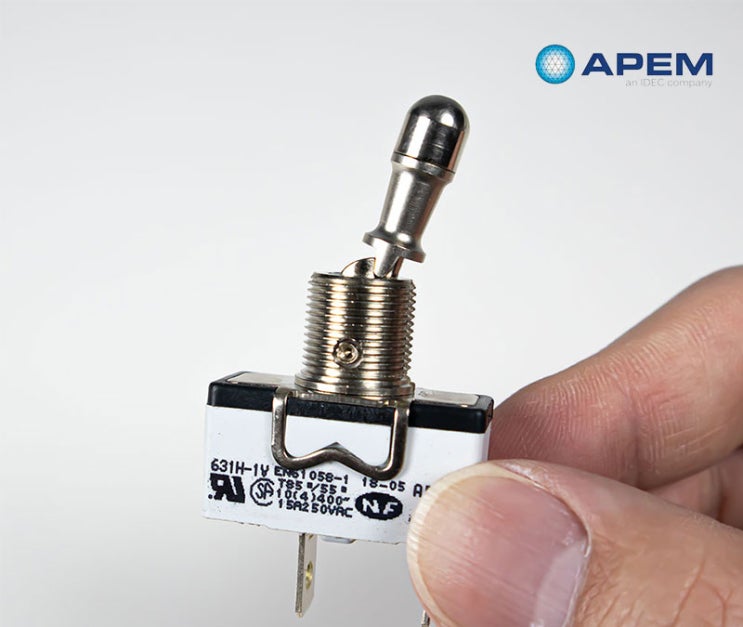 LOCK 기능이 있는 APEM 토글스위치, 631H/2-1V 리뷰 : 네이버 블로그