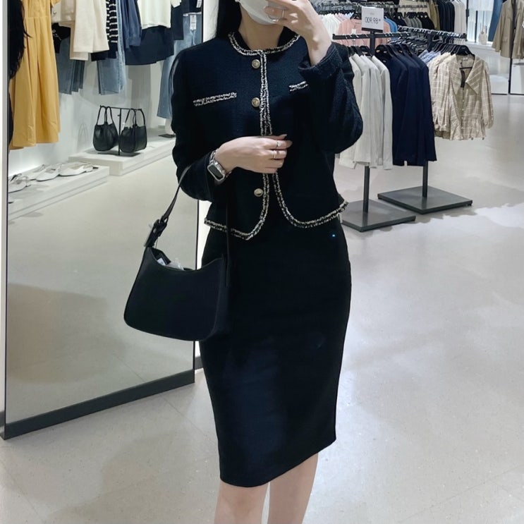 Mixxo 미쏘 강남점 가을 트위드 자켓 30대 여자 출근룩 오피스룩 코디 네이버 블로그