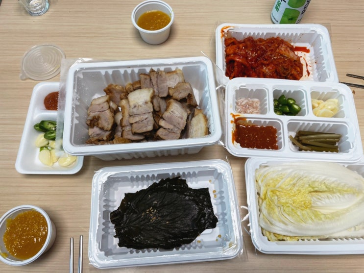 군포 호계 맛집 알싸하고 달달한 마늘보쌈이 맛있는 돈통마늘보쌈족발 호계점 네이버 블로그