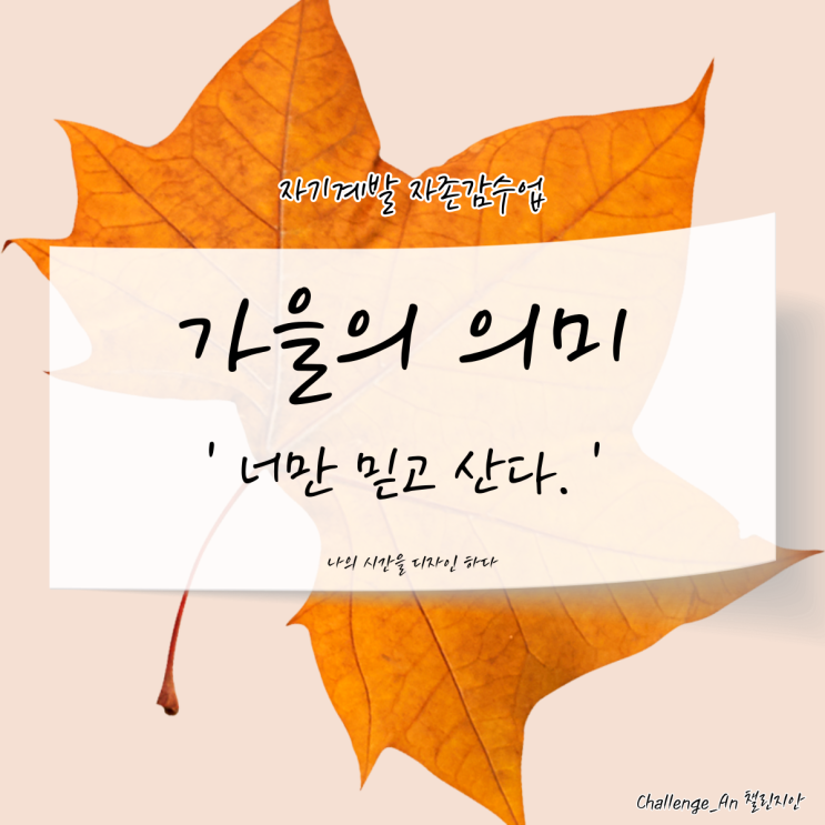 [자기계발 자존감] 514챌린지 굿짹월드 가을의 의미/ 관심사 모임 9월 mkyu모닝짹짹이 : 네이버 블로그