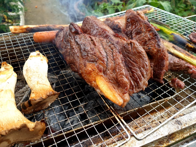 농라 한우2등급 직화 스테이크와 제수용 산적 2등급 숙성등심 네이버 블로그