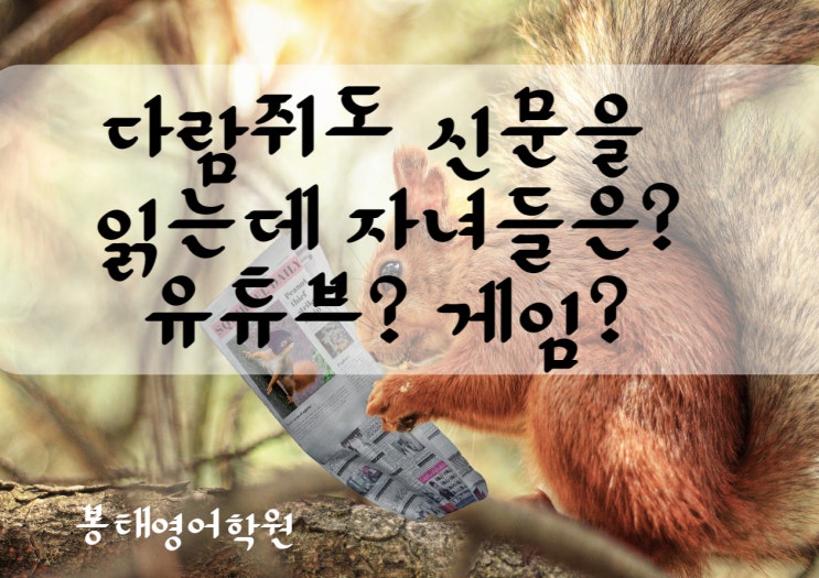 수성구 황금동 신문 지국 자녀들은 일주일에 한번은 영어신문을 읽습니다 봉태영어학원 네이버 블로그