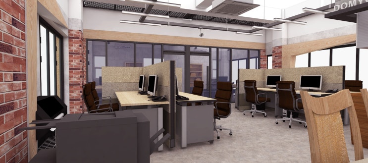 3D조감도로 인테리어전 미리보는 사무실인테리어! : 네이버 블로그