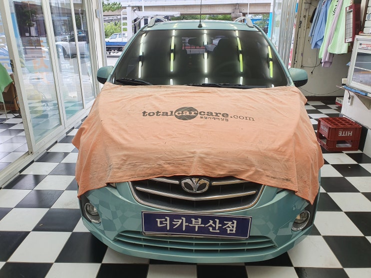 부산자동차썬팅 마티즈 크리에이티브 차량 썬팅지 제거 재시공 경차 윈도 틴팅 스파크썬팅 가격 전면썬팅 앞유리 선팅 측면 후면 뒷유리 재썬팅 비용 Skc썬팅 농도3515