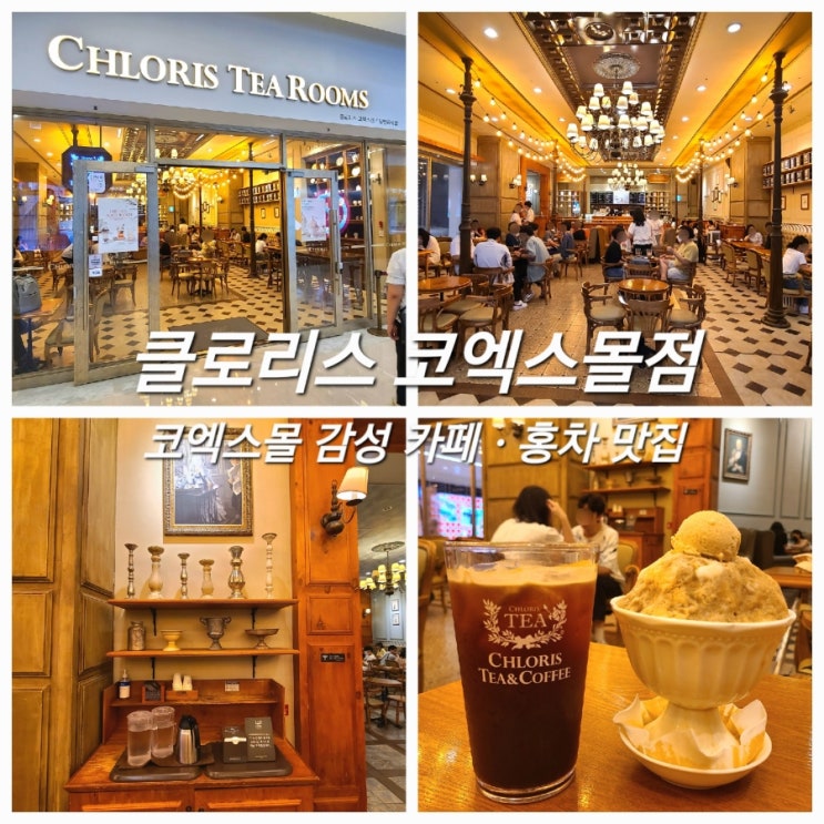 코엑스 클로리스 밀크티 홍차 맛집 분위기 좋은 카페 네이버 블로그