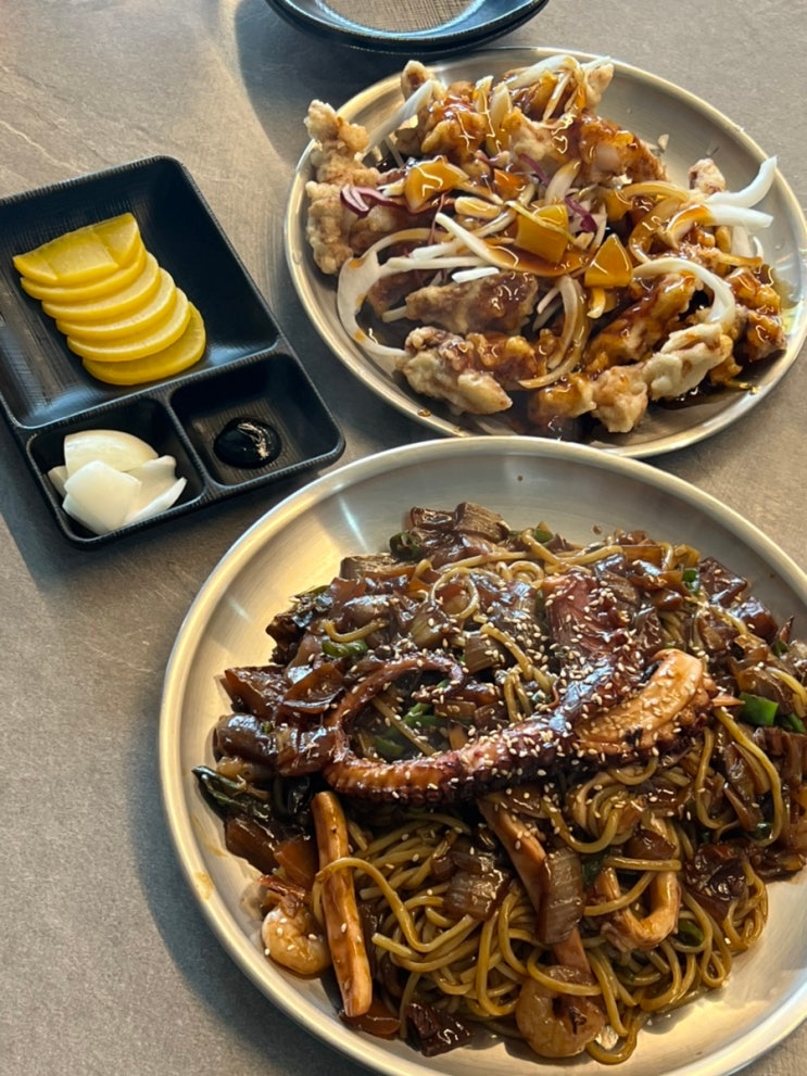 강원도 동해시맛집 문어가 주인공인 중화요리 거동탕수육 문어탕수육문어짬뽕 네이버 블로그