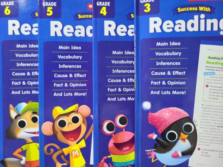 영쌤터 Scholastic Success with Reading Tests Grade 3.4.5.6 미리보기 : 네이버 블로그