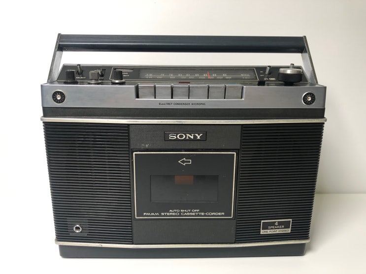 (카세트) 1976, 명기 SONY CF-550B Stereo Cassette Corder : 네이버 블로그
