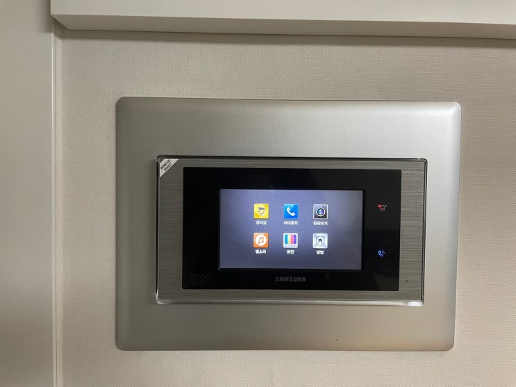 영등포구 영등포삼환아파트 삼성 비디오폰 SHT-3527XA 설치 후기 : 네이버 블로그