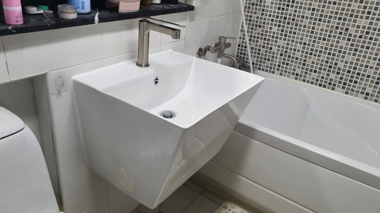 광주세면대교체, CL370 사각 세면대 설치 비용 궁금해요 : 네이버 블로그