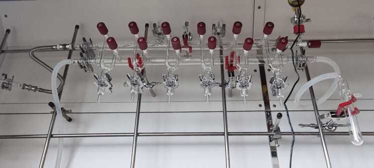 Schlenk line,쉐링크라인 매니폴드,쉬린크라인,초자제작,슈링크라인,chemglass,manifold-고려대학교 신소재 ...