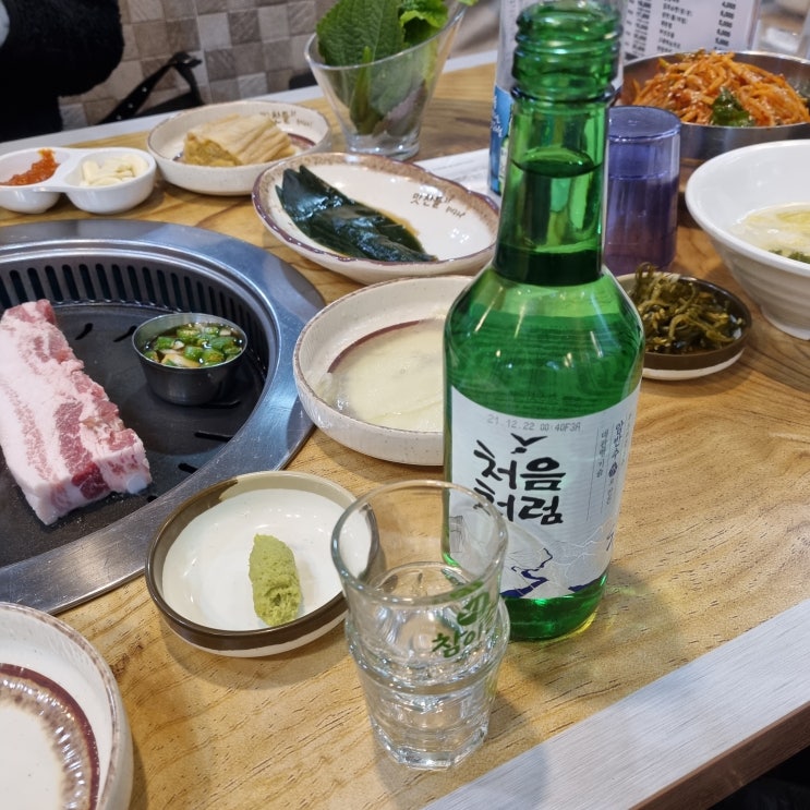 인덕원 맛집 인덕원역 관양동 고깃집 맛찬들왕소금구이 안양인덕원점 회식하기 좋은곳에서 오겹살 먹고왔습니다 네이버 블로그