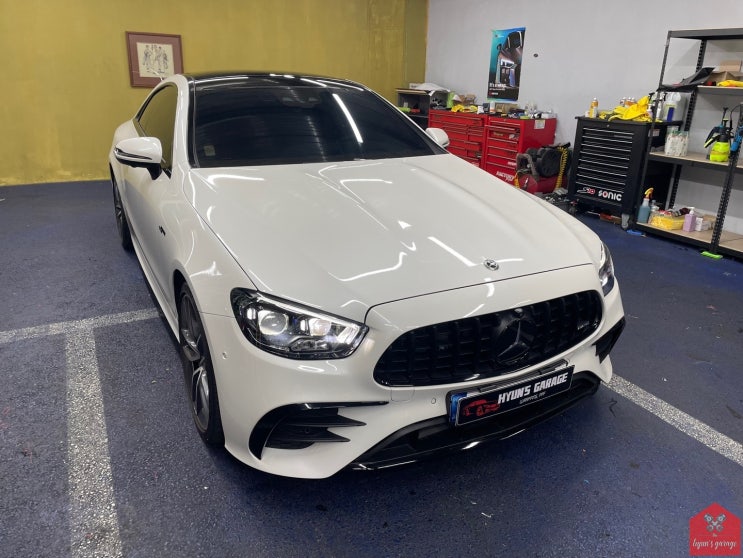 장인 정신 랩핑 부산랩핑 전문샵 현스게러지 벤츠 E53 Amg 쿠페 크롬죽이기 루프스킨 시공 소개 네이버 블로그