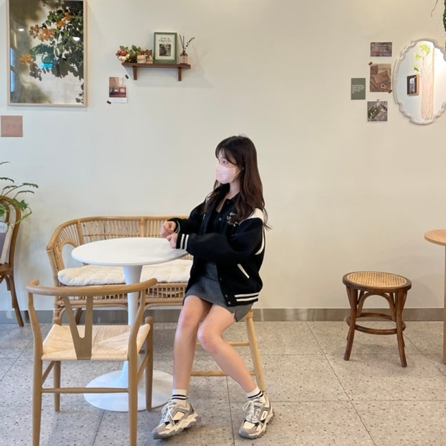 후아유 이동휘 바시티 자켓 22FW 블랙 S사이즈 데일리룩 : 네이버 블로그