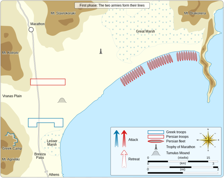 헤로도토스의 『역사』 6.102-115. 마라톤 전투와 그리스군의 승리 : 네이버 블로그