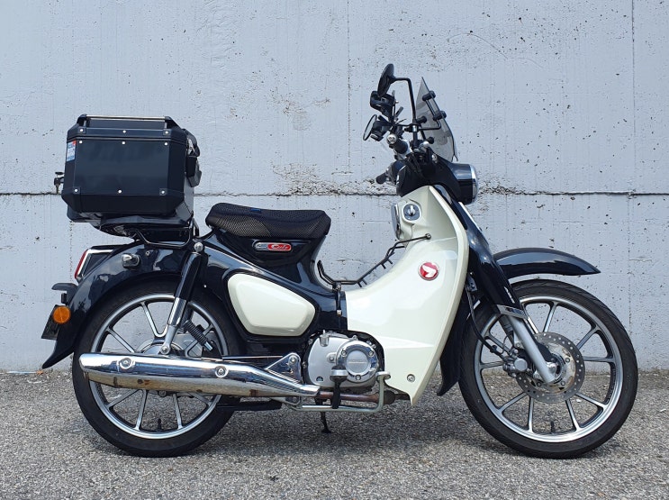 혼다 C125 기비 아웃백 알루미늄 탑박스 장착. : 네이버 블로그