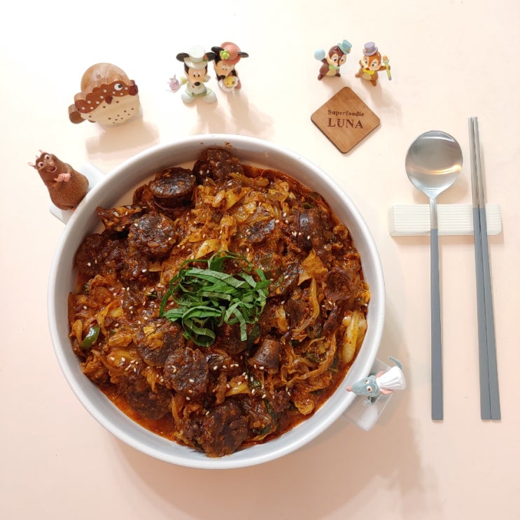 순대볶음 레시피 양념장 만들기 자꾸 생각나는 매콤 술안주 네이버 블로그