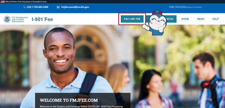 미국 학생 비자 : SEVIS Fee (I-901) 결제 방법 & 이유 : 네이버 블로그