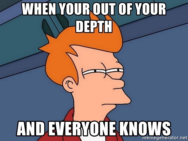 Idiom: out of one's depth : 네이버 블로그