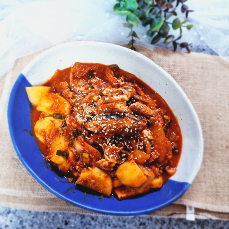 백종원 고등어 묵은지찜 김치찜 만드는 법 통조림활용요리 칼칼하고 매콤해서 입맛돋아요 네이버 블로그