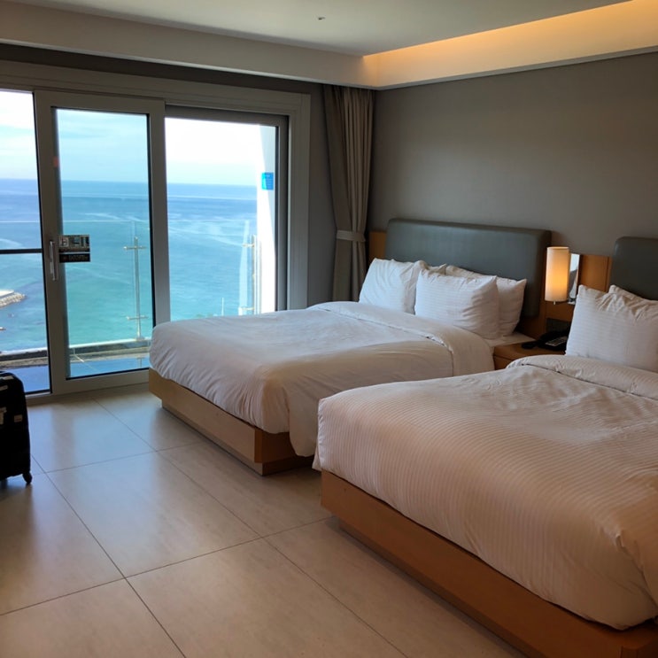 [썬크루즈 호텔 Sun Cruise Hotel And Resort] 가족 여행 정동진 썬크루즈 호텔 디럭스 트윈 오션뷰 후기
