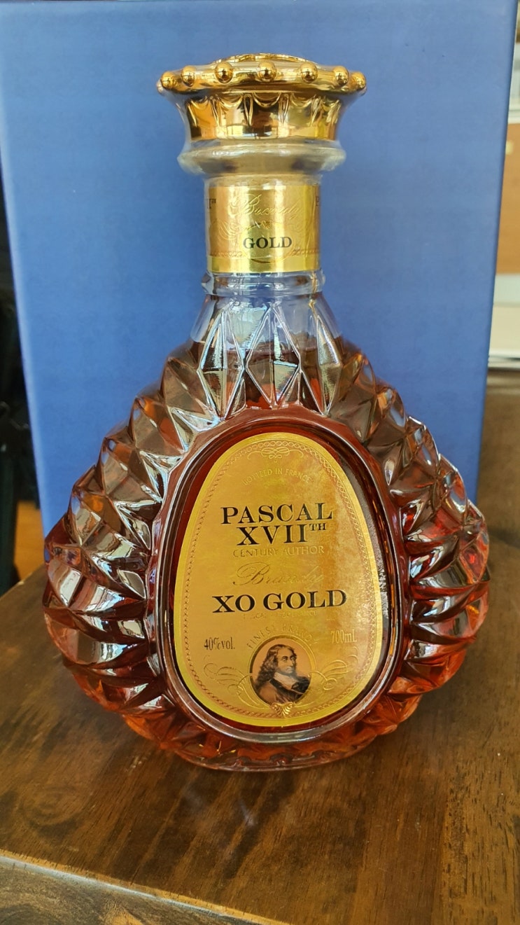 파스칼 엑스오골드 (PASCAL XO GOLD), 브랜디, 프랑스 파스칼 탄생 400주년 기념으로 출시. 40% : 네이버 블로그