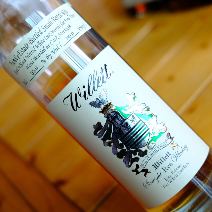 윌렛 라이 4년(Willett Family Estate - 'Straight Rye Whiskey' Aged 4 Years ...