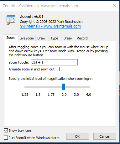 동영상 강의 도구 줌잇 ZOOMIT 다운로드 및 초기 설정 : 네이버 블로그