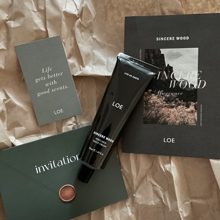 핸드크림추천 | LOE 로에 신시어우드 포장 향기 : 네이버 블로그