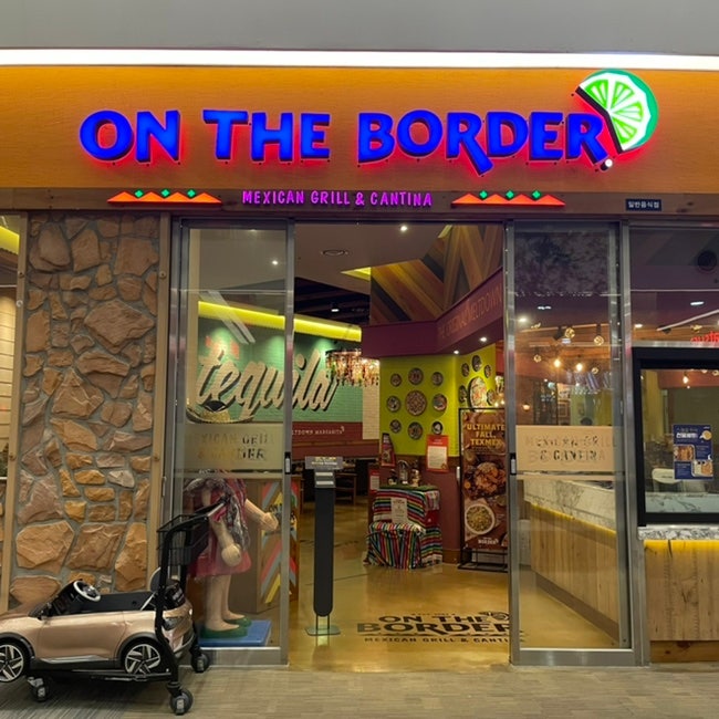 강서 김포공항 롯데몰 맛집 타코 퀘사디아 맛집 온더보더 재방문 후기 포솔레수프 풀드포크타코 쉬림프퀘사디아