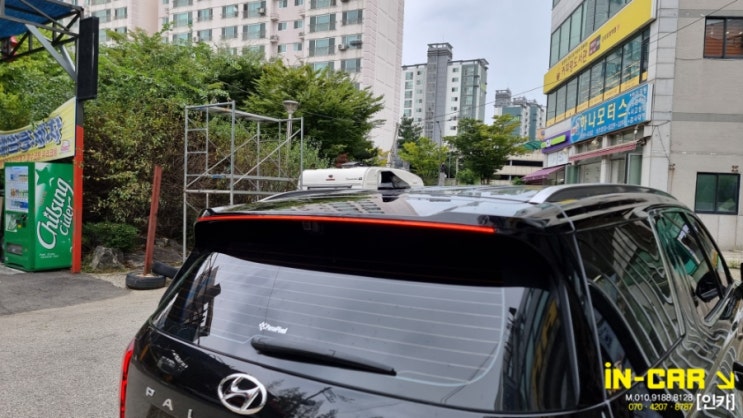 팰리세이드 신형 페이스리프트 스포일러 장착 어비스블랙 By인카 네이버 블로그