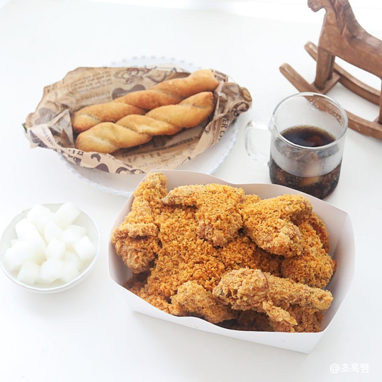 배달맛집 Bhc 치킨 치퐁당 후라이드 단팥 트위스트 맛있네요 네이버 블로그