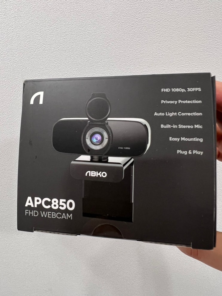 앱코 APC850 | 모니터 위에 설치하기 편한 고화질 웹캠 추천 : 네이버 블로그