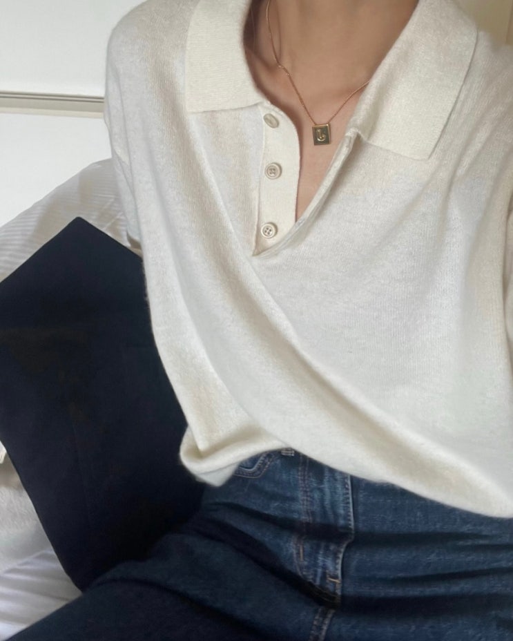 폭스 카라 니트 : 네이버 블로그